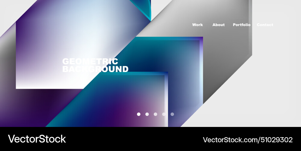 Geometric pattern with electric blue and magenta Vector Image