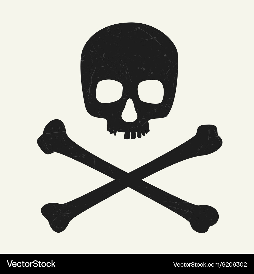 Skull and crossbones Royalty Free Vector Image