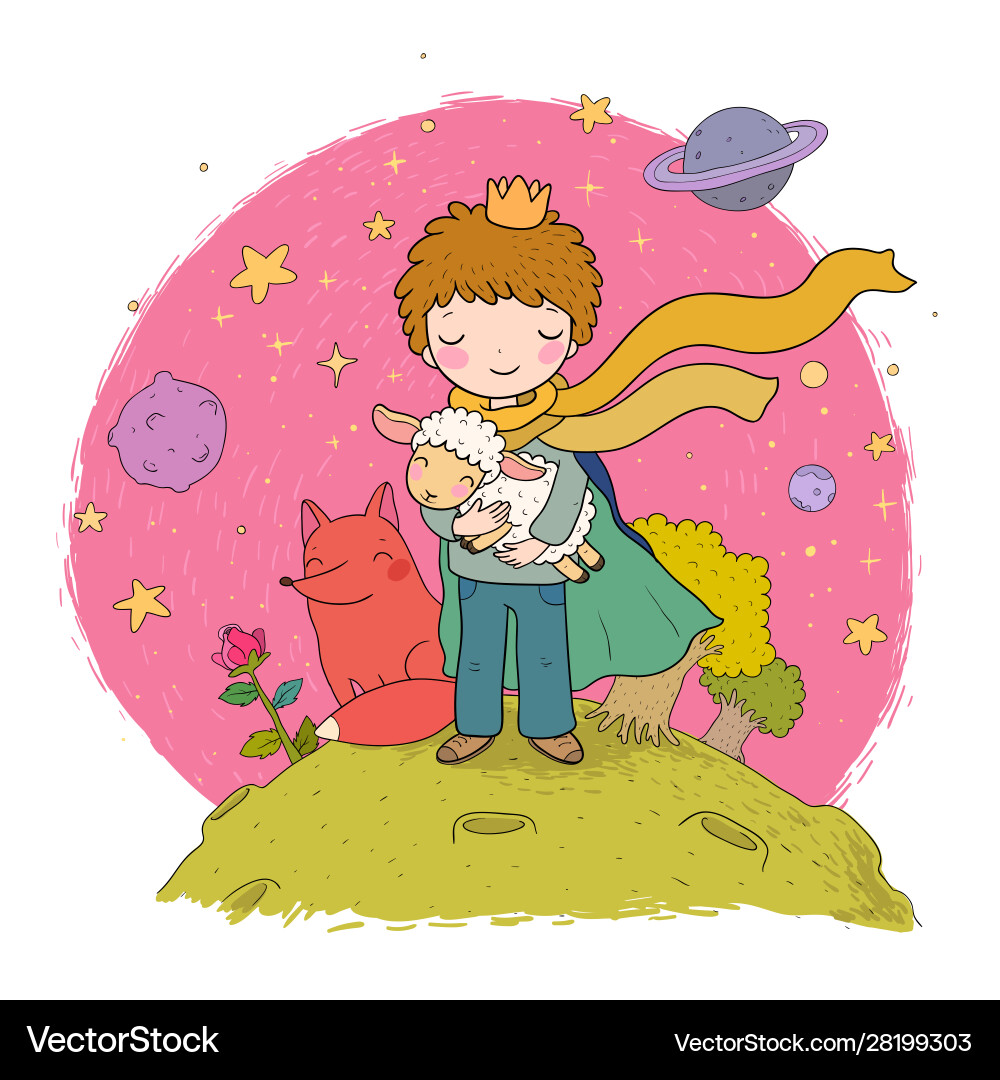 The Little Prince: A Charming Tale Royalty Free Vector Image