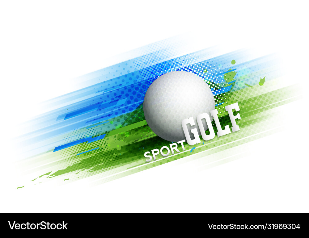 Golf Tournament Background Royalty Free Vector Image