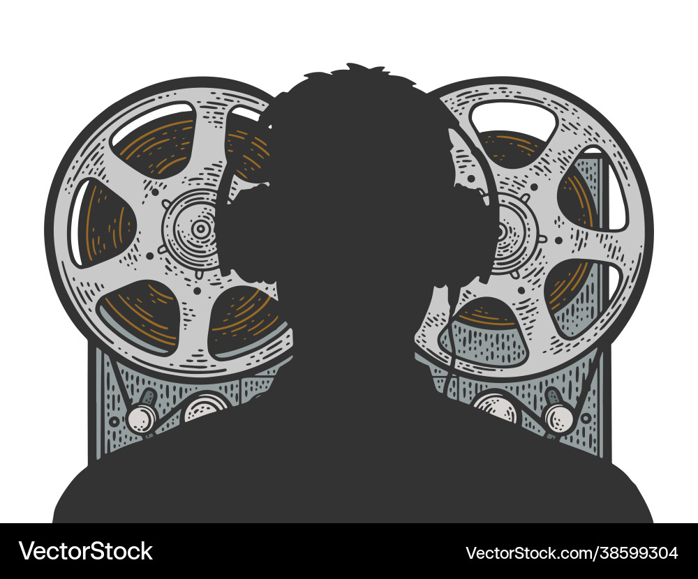 Kgb russian agent sketch Royalty Free Vector Image