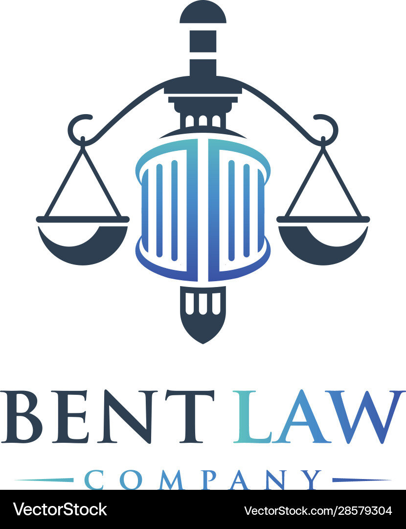 Legal logo design Royalty Free Vector Image - VectorStock