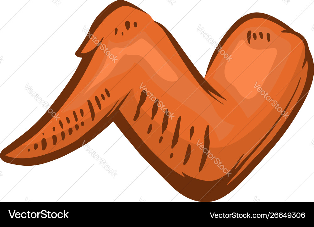 Chicken wings isolated on white background design Vector Image