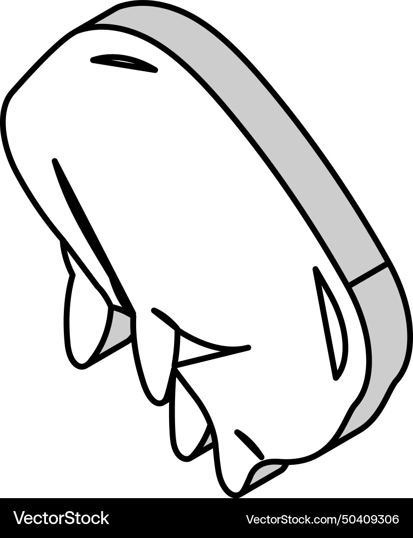 Cow udder isometric icon Royalty Free Vector Image