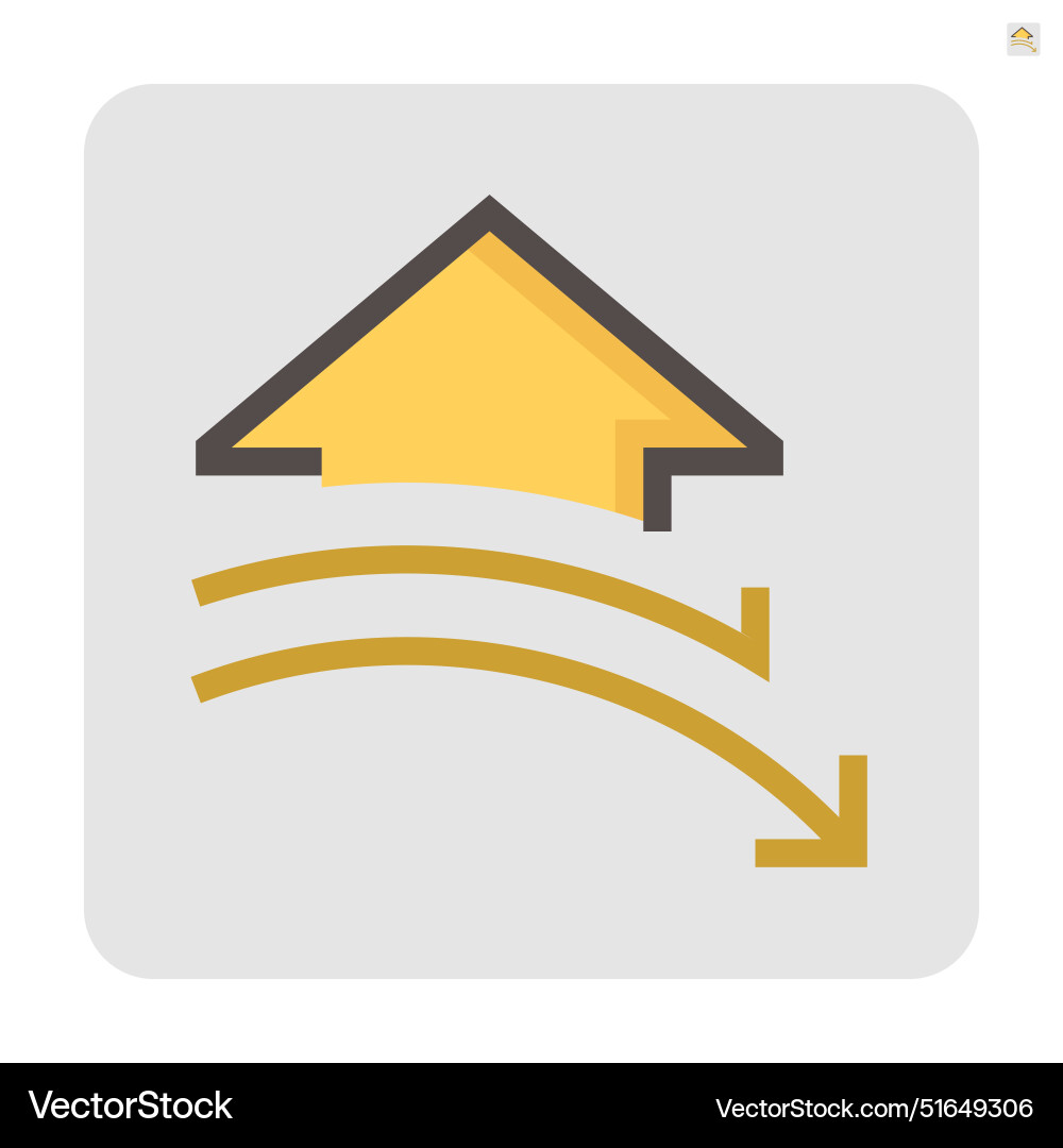 Decrease concept icon design Royalty Free Vector Image