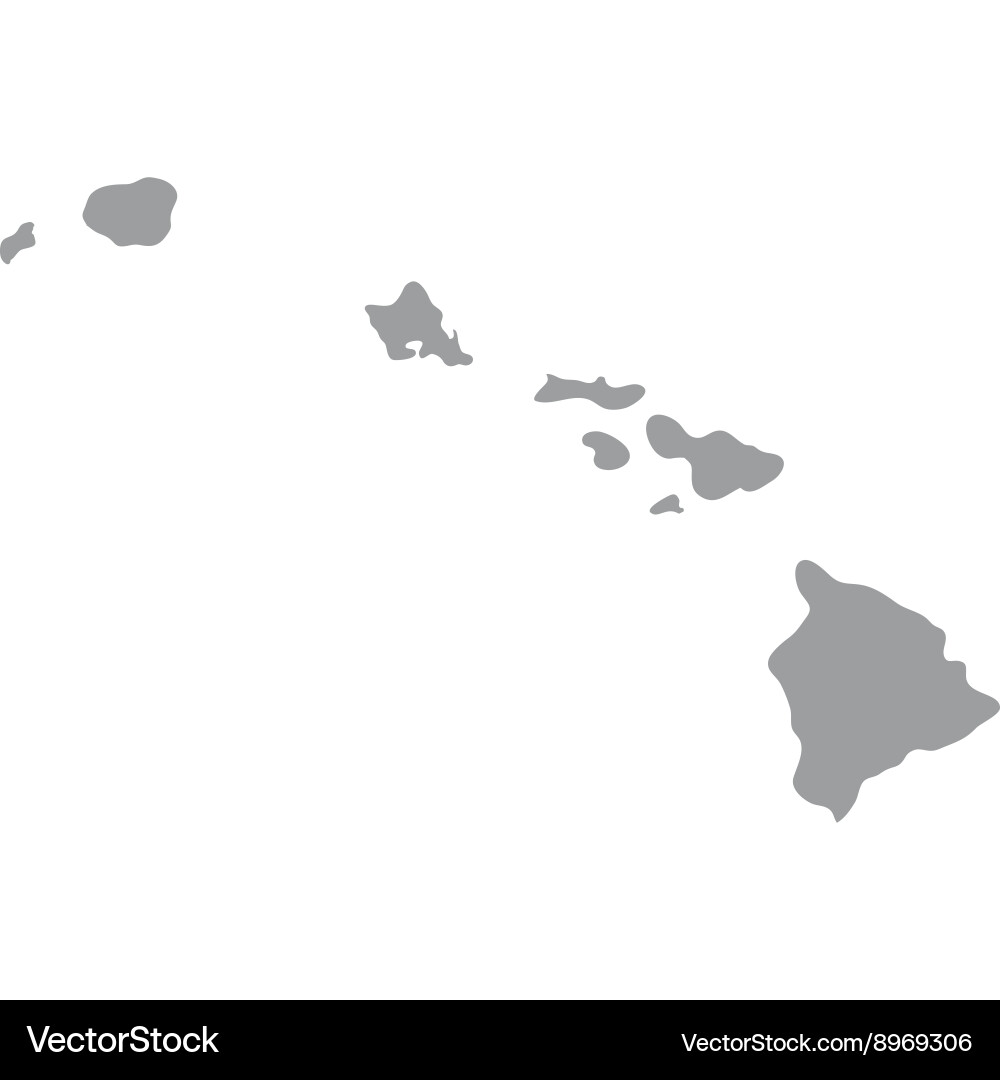 Hawaii Map Royalty Free Vector Image - VectorStock