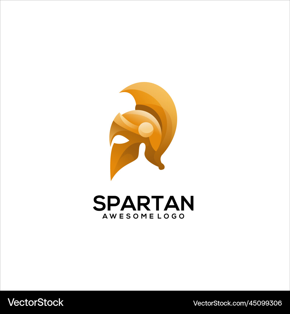 Sparta logo gradient template Royalty Free Vector Image