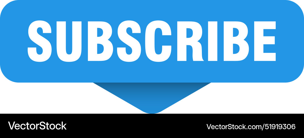 Subscribe sticker sign on transparent Royalty Free Vector