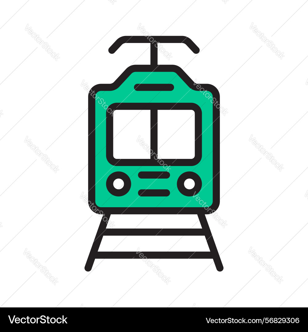 Tram Royalty Free Vector Image - VectorStock