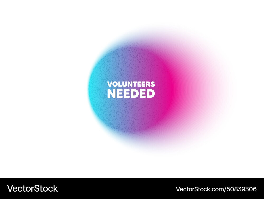 Volunteers needed symbol volunteering service Vector Image