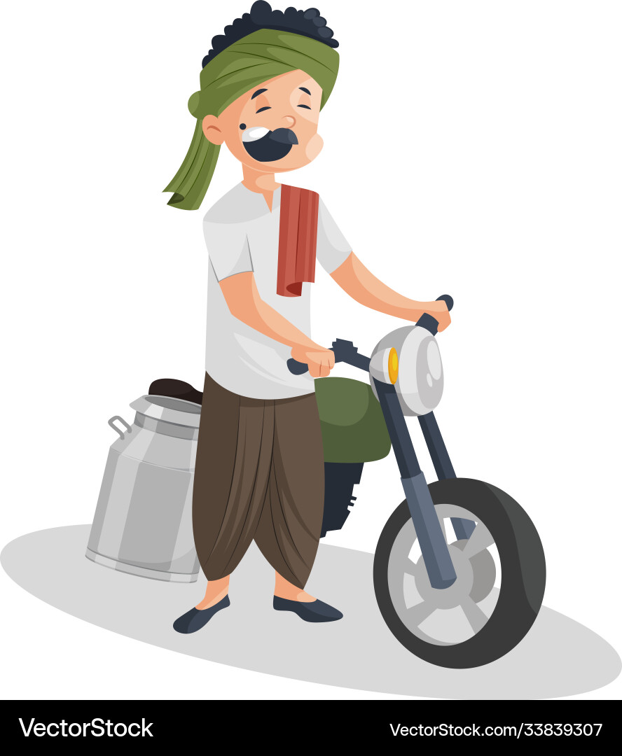 A milkman Royalty Free Vector Image - VectorStock