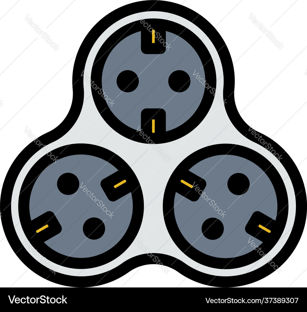 Ac splitter icon Royalty Free Vector Image - VectorStock