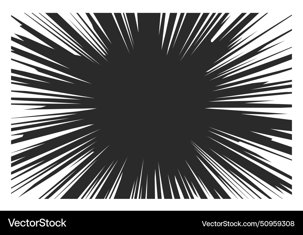 Abstract comic book flash explosion with radial Vector Image