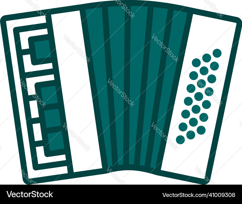 Accordion icon Royalty Free Vector Image - VectorStock
