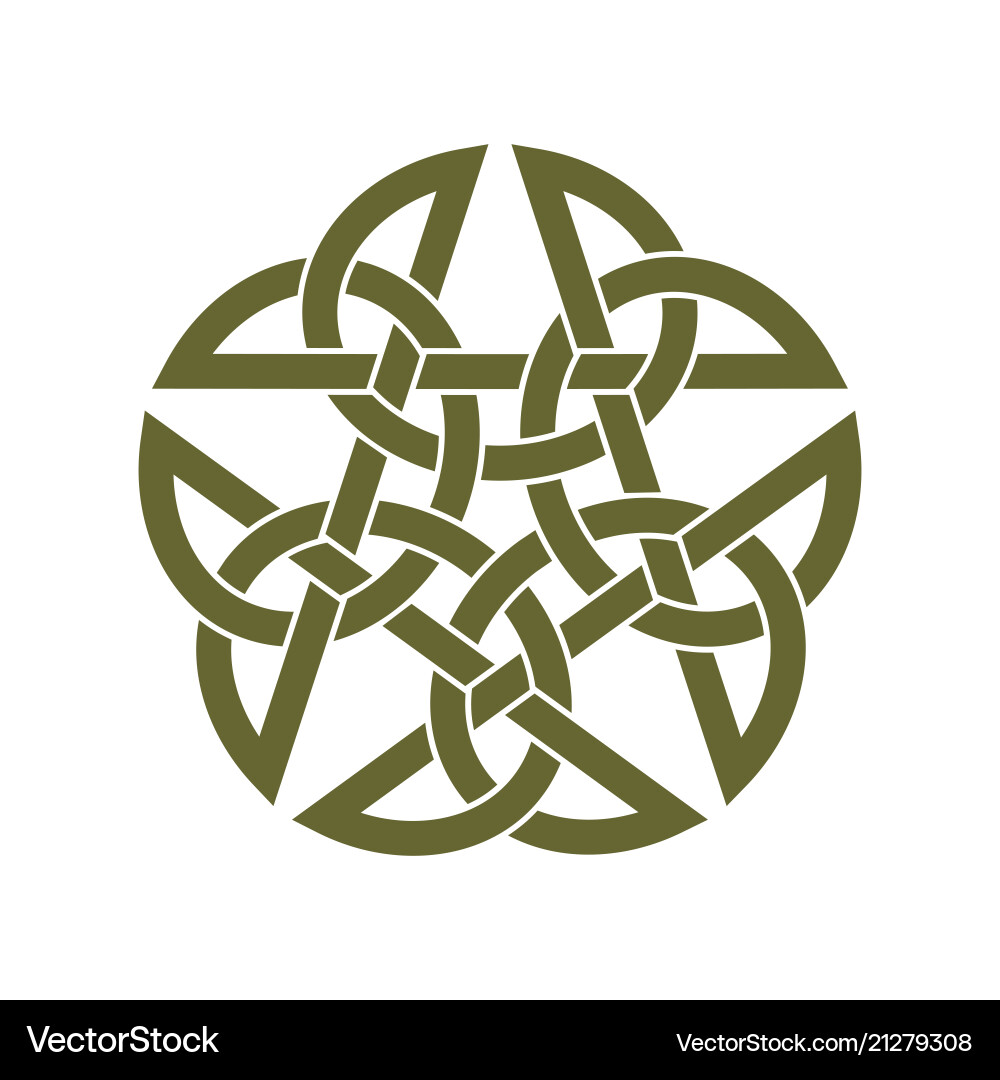 Celtic star knot Royalty Free Vector Image - VectorStock