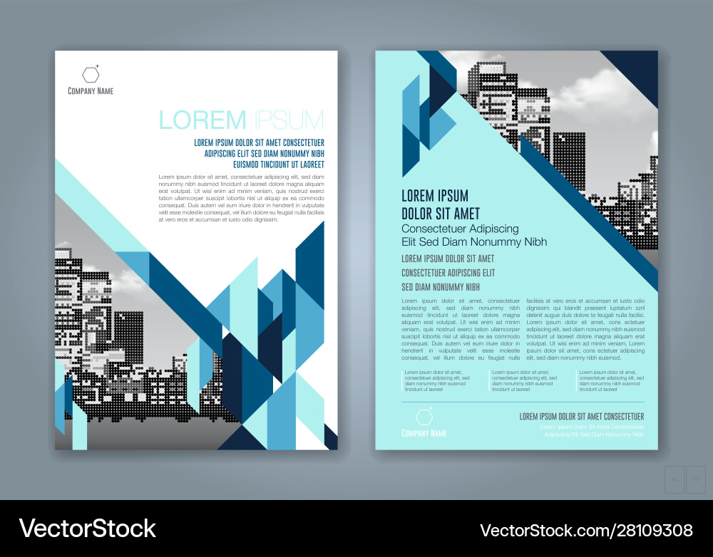 Cover annual report 1292 Royalty Free Vector Image