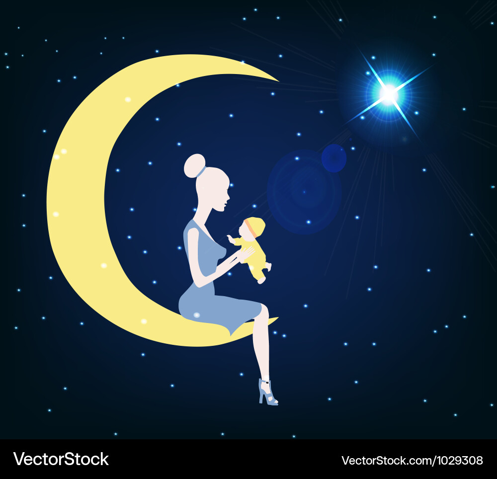 Mother and child Royalty Free Vector Image - VectorStock