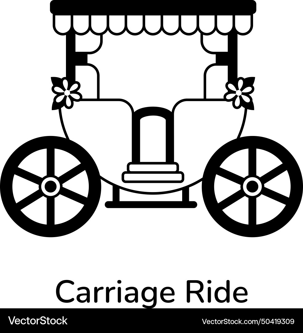 Carriage ride Royalty Free Vector Image - VectorStock