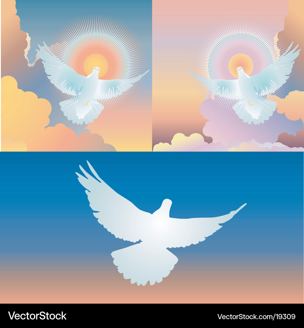 Geist im Flug Lizenzfreies Vektorbild - VectorStock