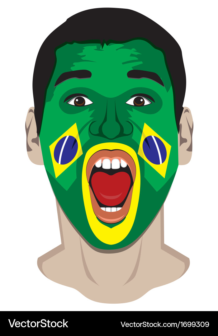 Go brazil resize Royalty Free Vector Image - VectorStock