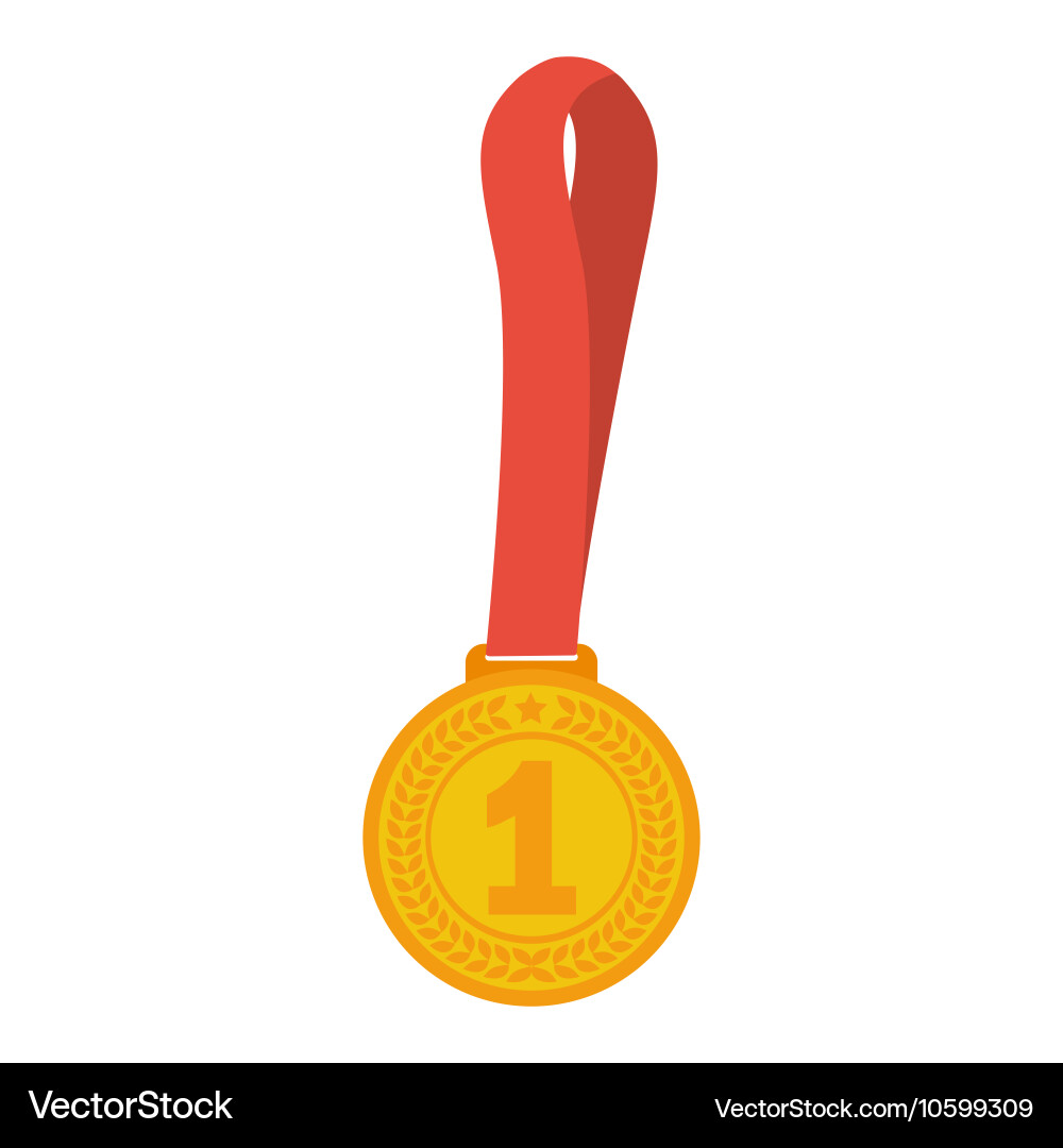 Gold medal winner Royalty Free Vector Image - VectorStock