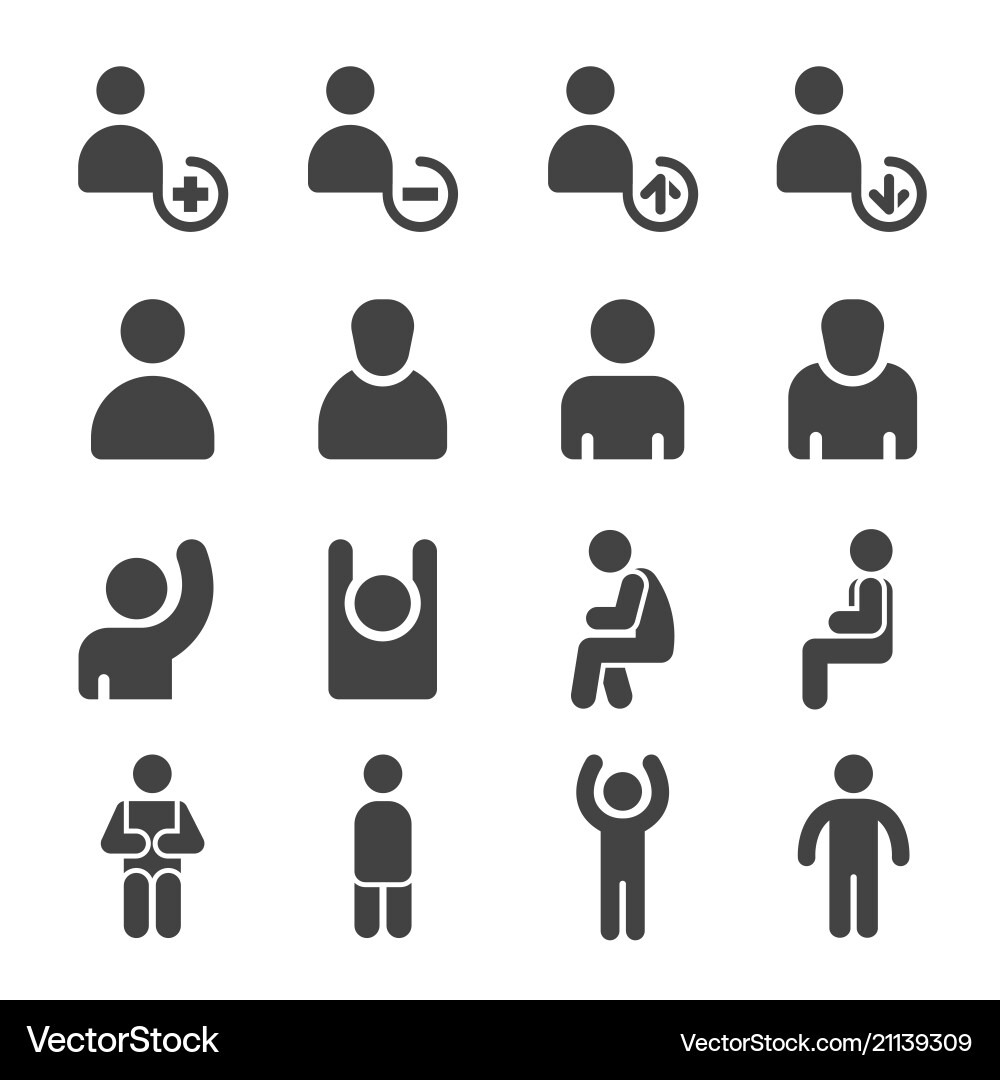 Person icon Royalty Free Vector Image - VectorStock