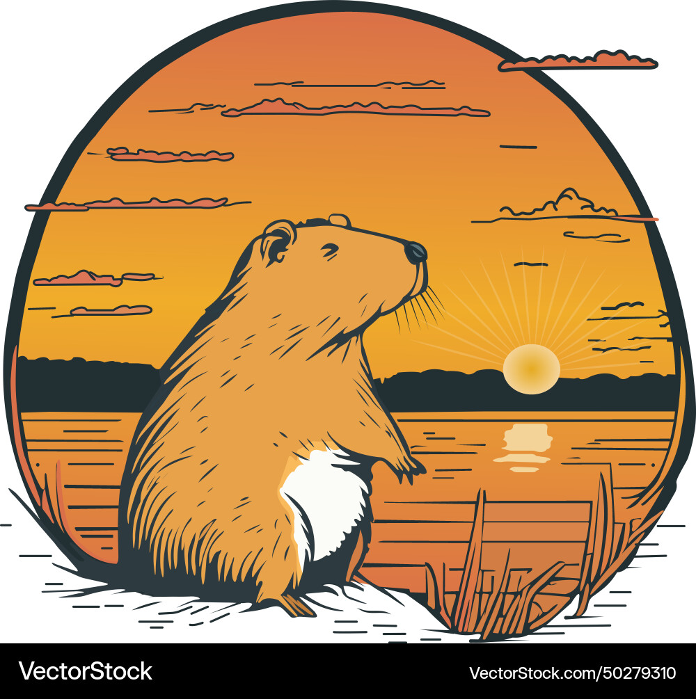 Capybara Royalty Free Vector Image - VectorStock