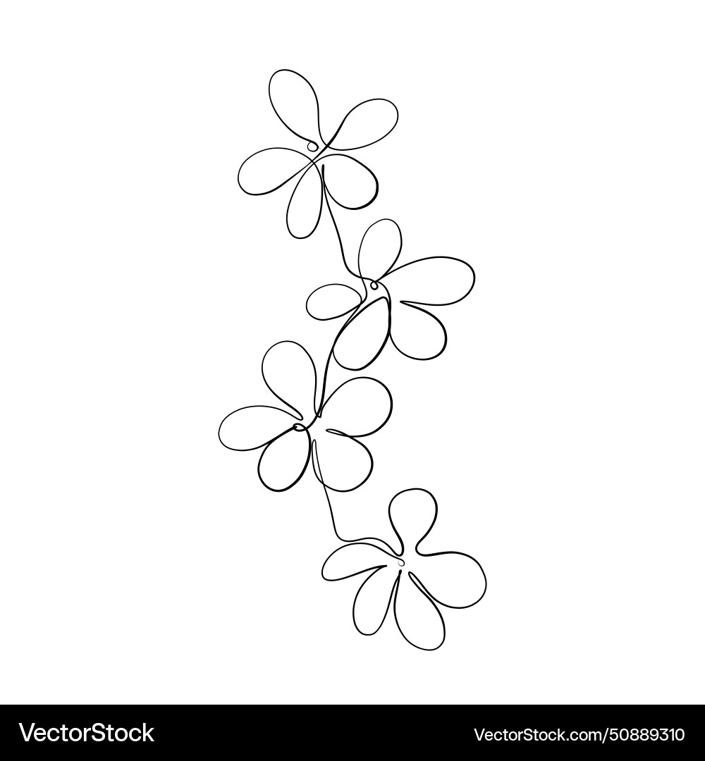 Continuous drawing of lines line art Royalty Free Vector