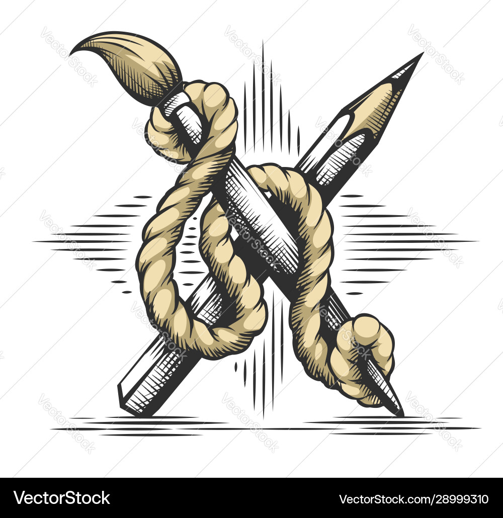 Creative art concept Royalty Free Vector Image