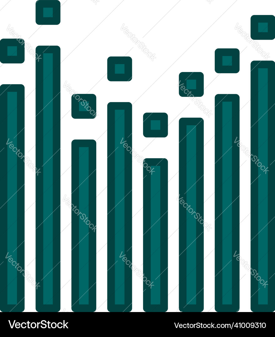 Graphic equalizer icon Royalty Free Vector Image