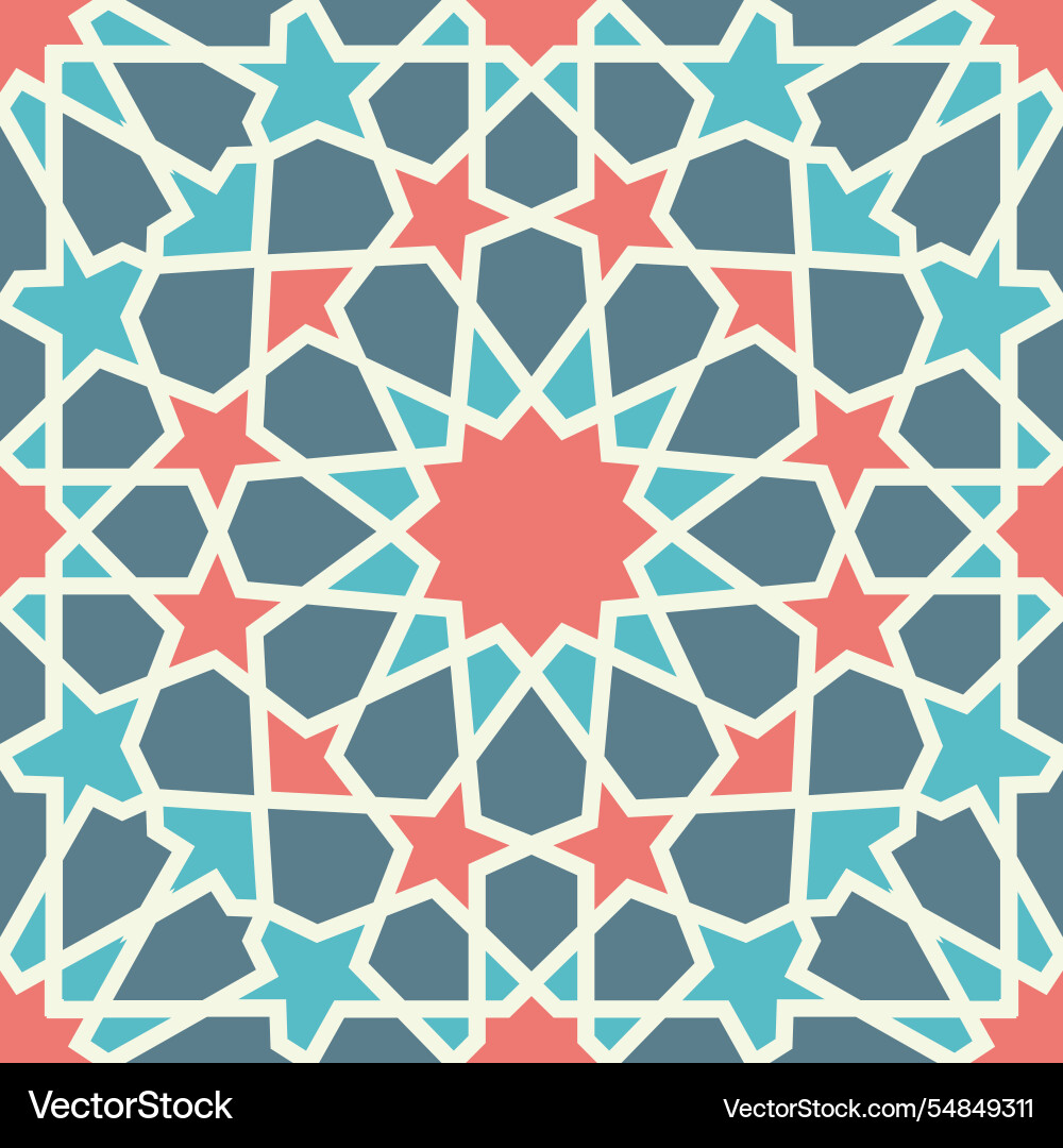 A traditional islamic geometric design Royalty Free Vector