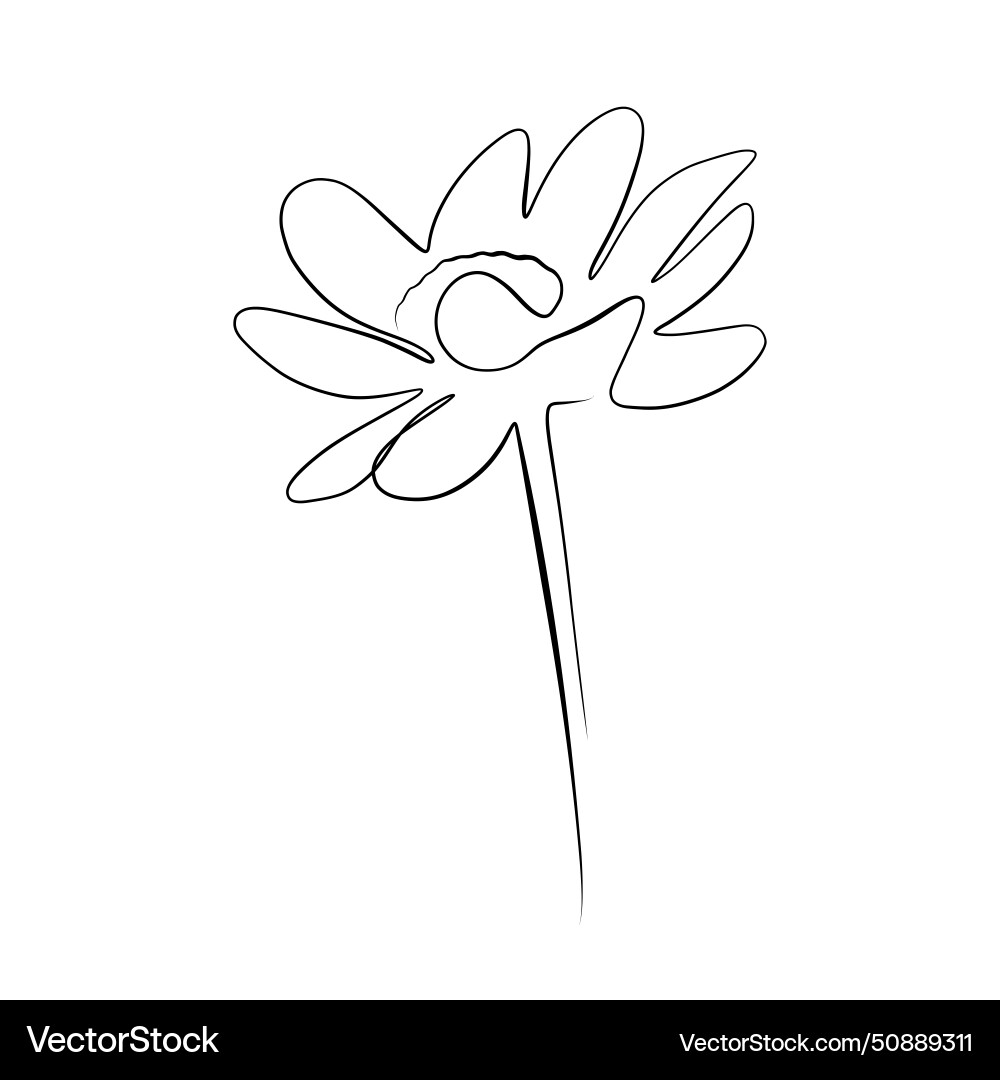 Continuous drawing of lines line art Royalty Free Vector