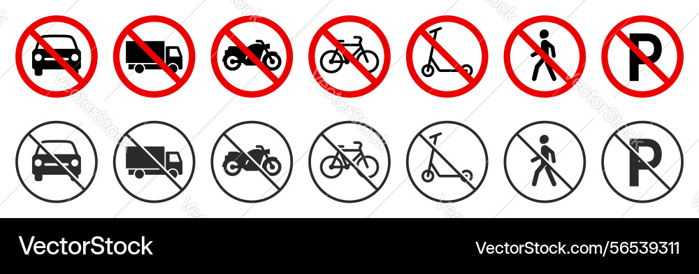 Prohibitory Road Signs