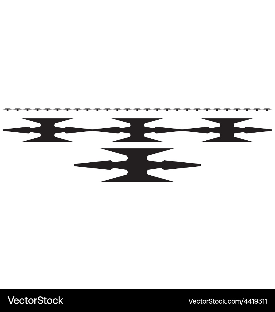 Razor wire Royalty Free Vector Image - VectorStock