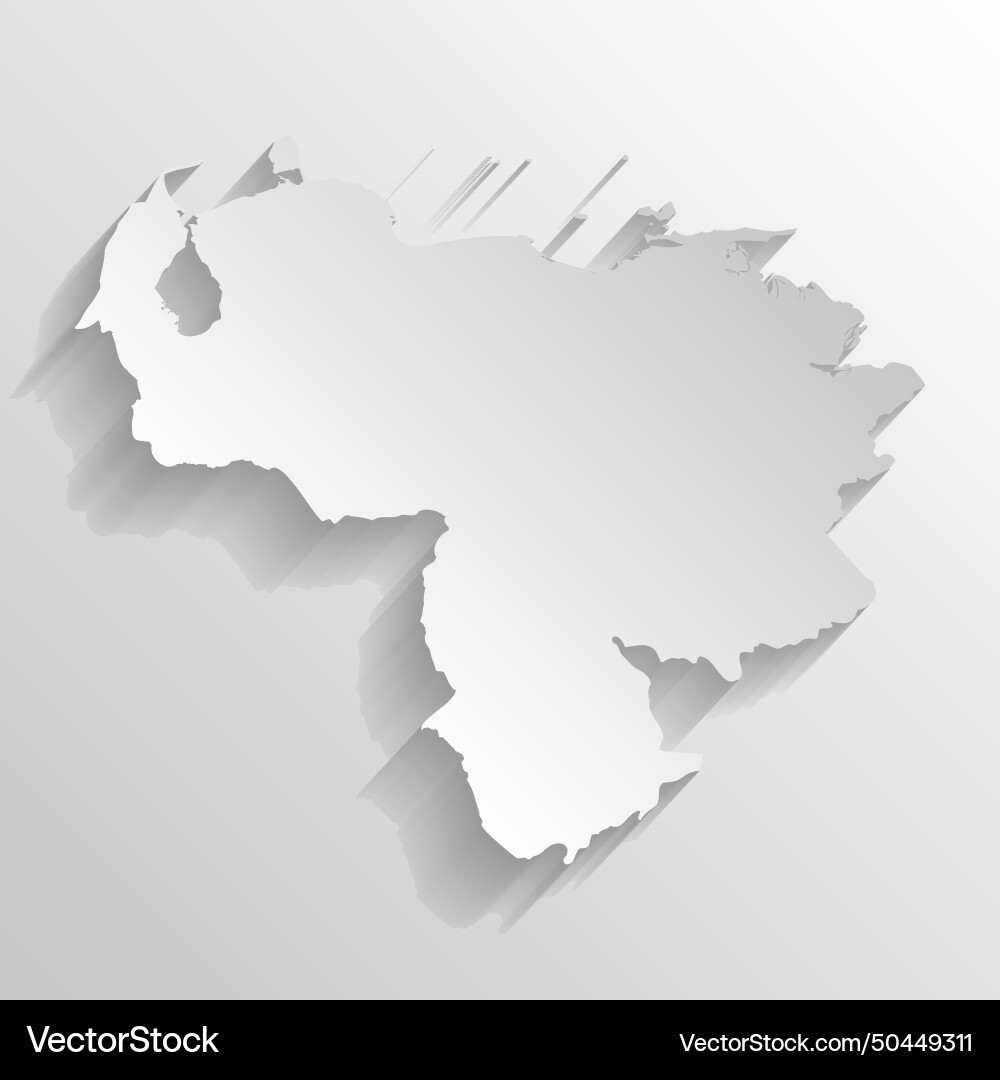 Venezuela country map silhouette Royalty Free Vector Image