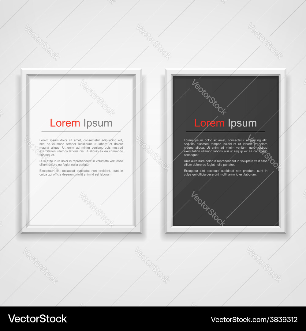 A4 frames Royalty Free Vector Image - VectorStock