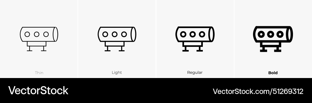Crawl icon thin light regular and bold style Vector Image