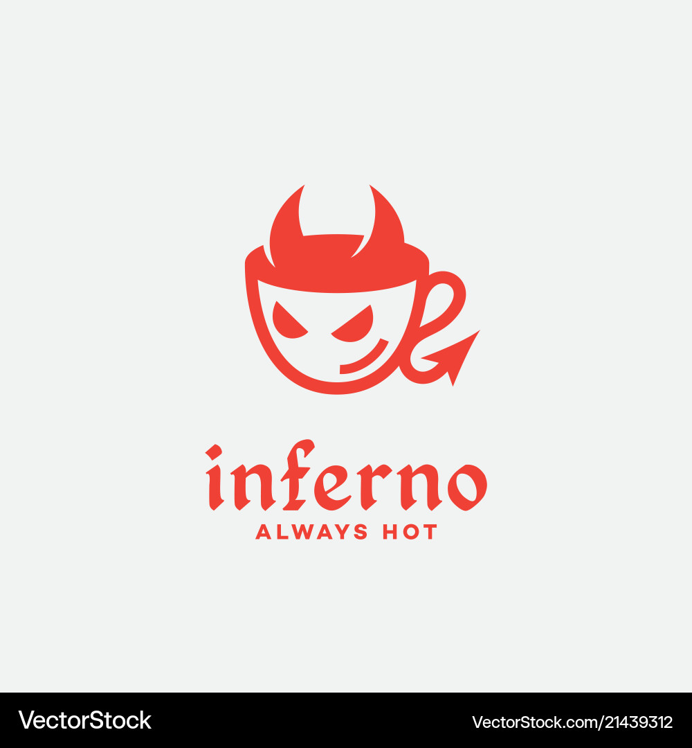 Inferno cafe logo Royalty Free Vector Image - VectorStock