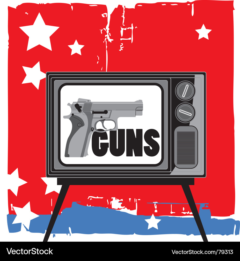 American Guns Royalty Free Vector Image - VectorStock