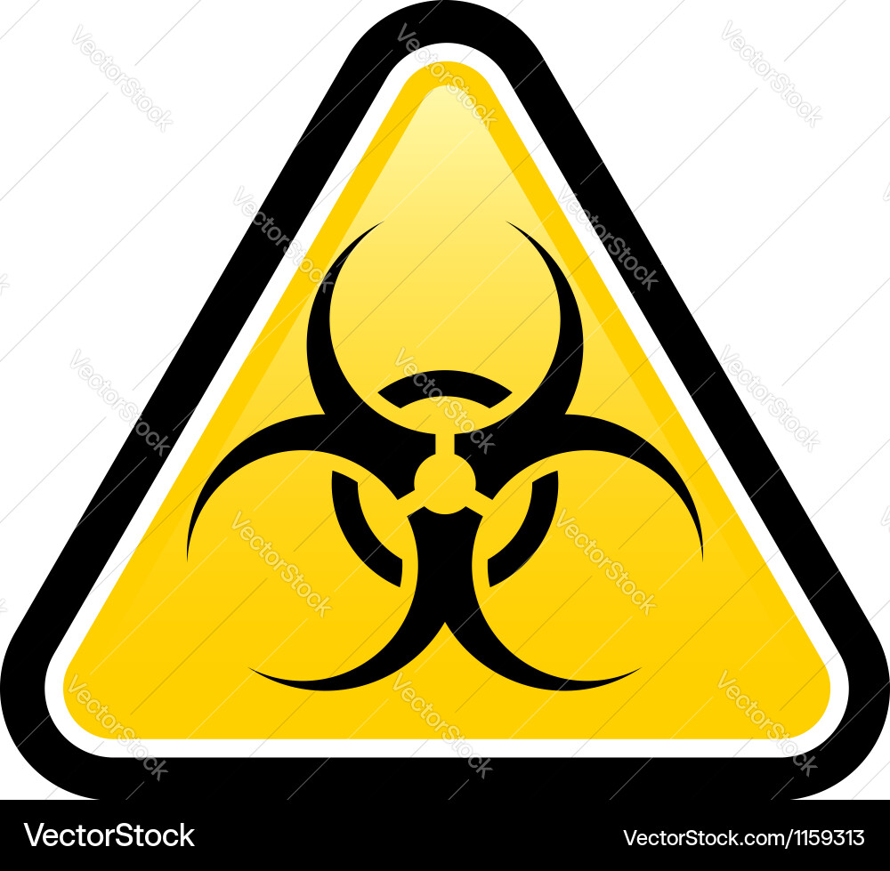 Biohazard Warning Sign Royalty Free Vector Image