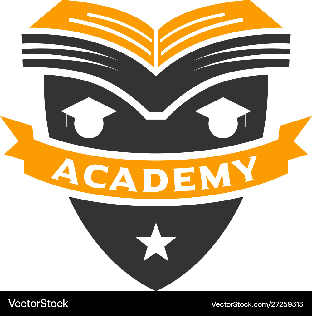 Education shield logo Royalty Free Vector Image