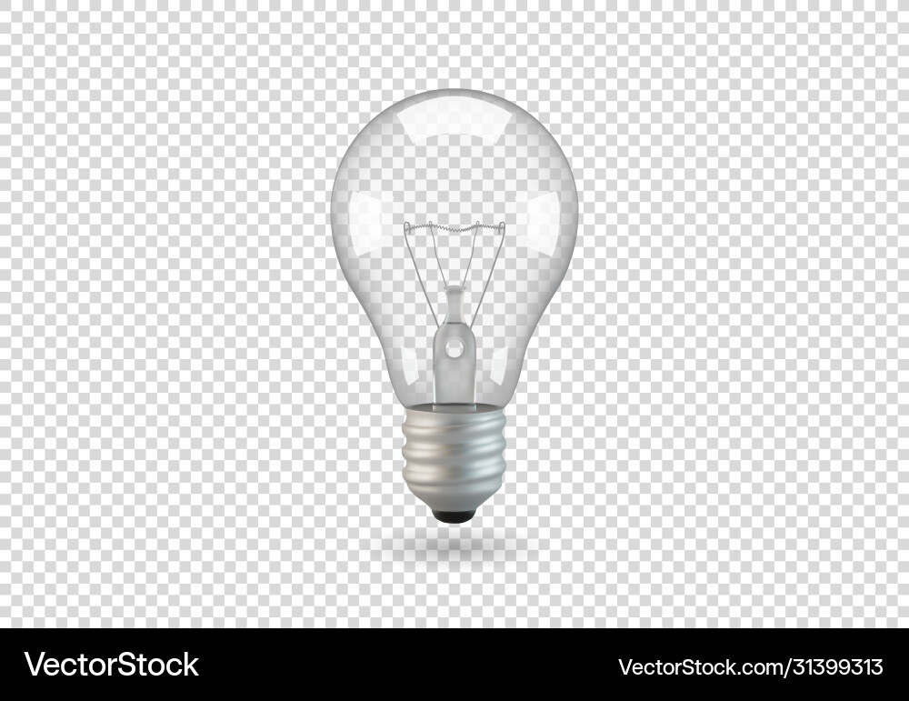 Isolated light bulb Royalty Free Vector Image - VectorStock