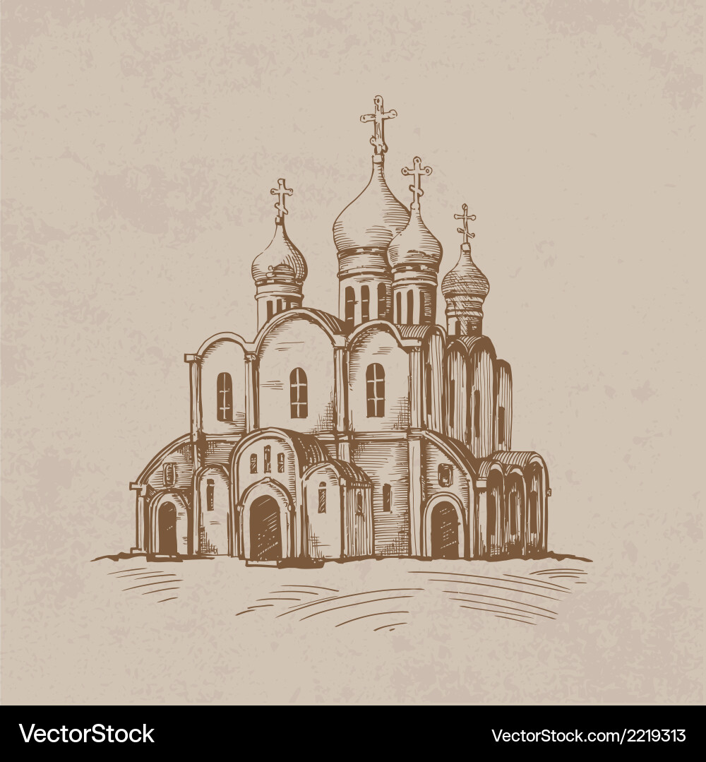 Orthodox church Royalty Free Vector Image - VectorStock