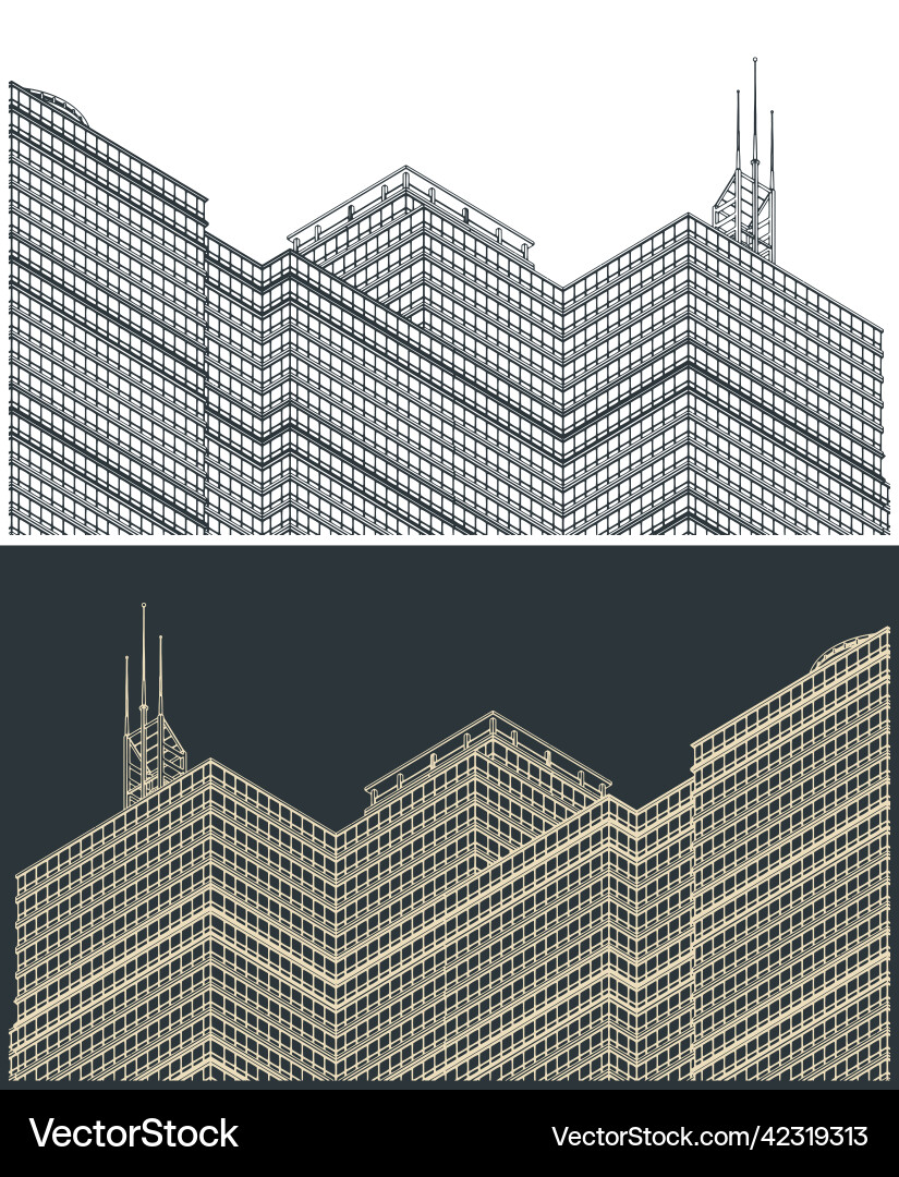 Skyscrapers Royalty Free Vector Image - VectorStock