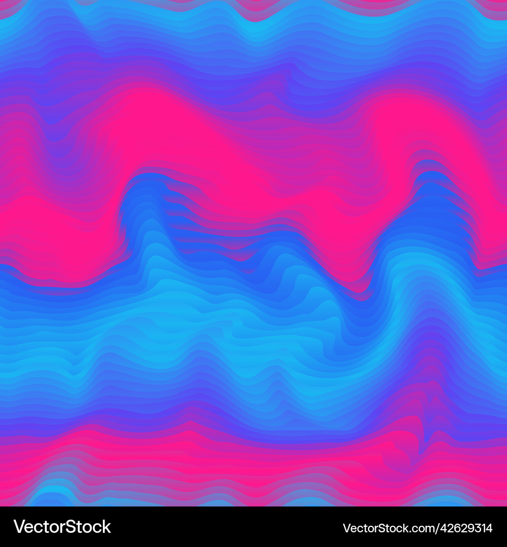 Blue wave line seamless texture Royalty Free Vector Image