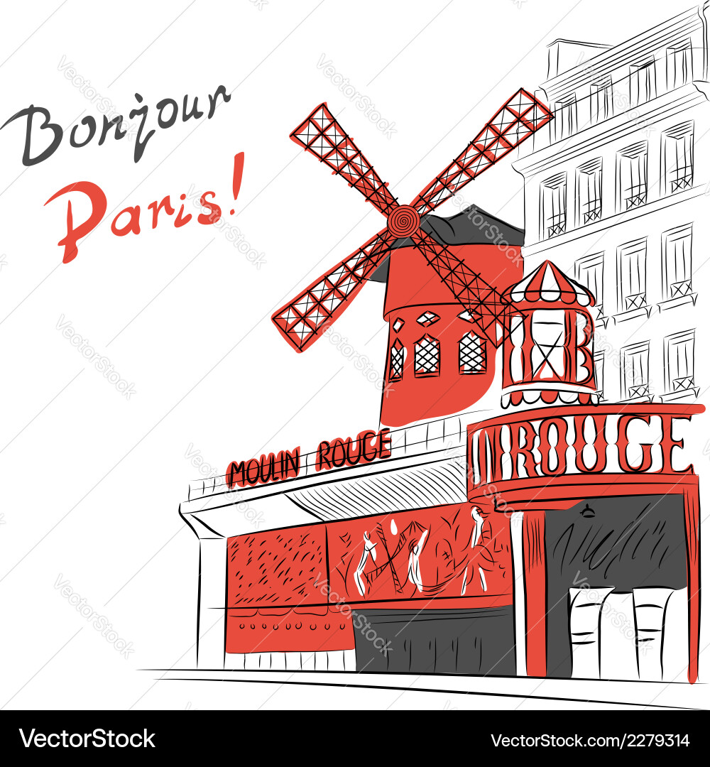 Cabaret Moulin Rouge Vector Images (over 100)
