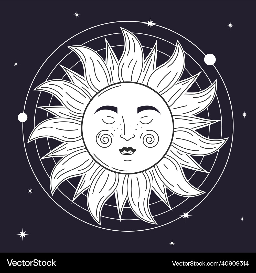 Concept of sun Royalty Free Vector Image - VectorStock