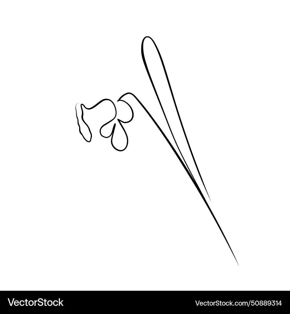 Continuous drawing of lines line Royalty Free Vector Image