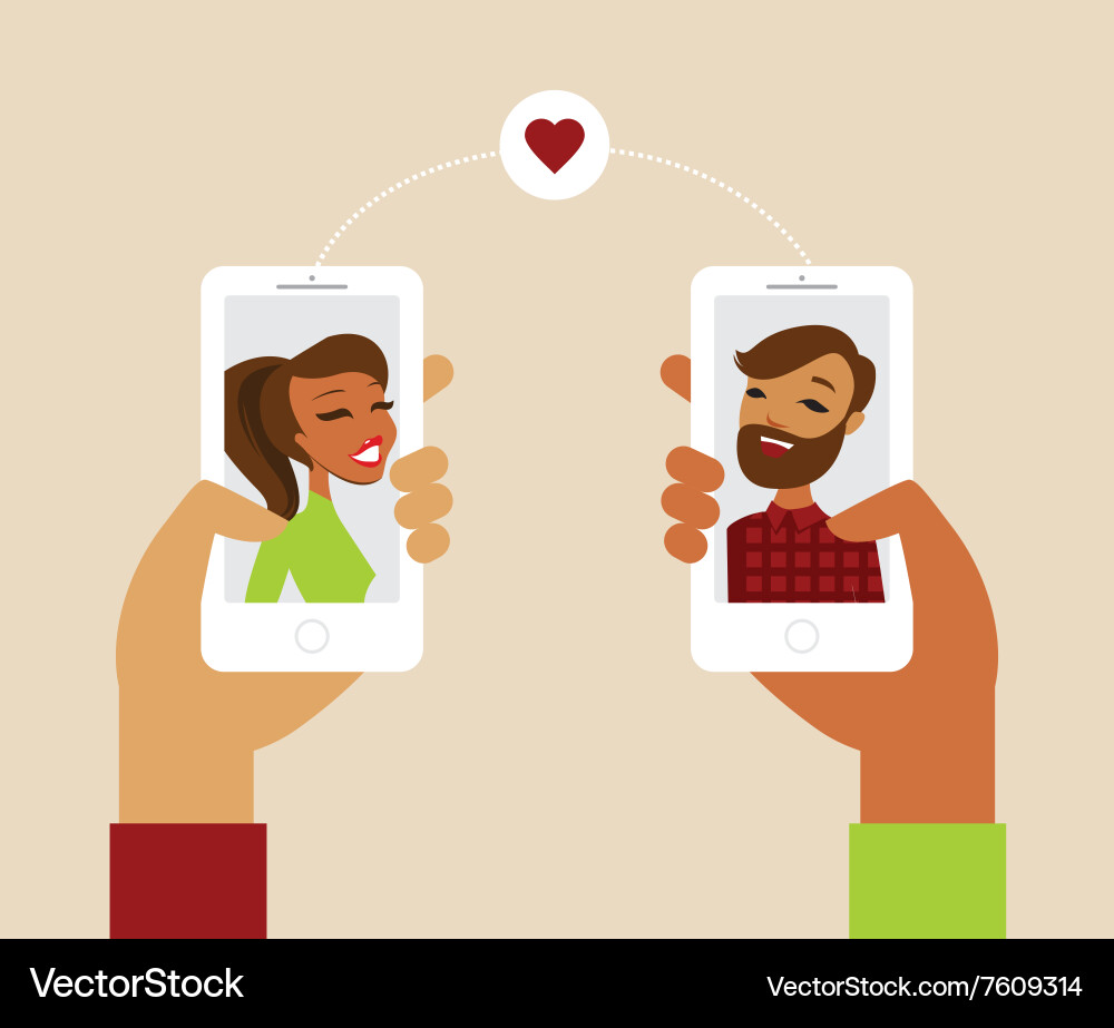 Online dating Royalty Free Vector Image - VectorStock