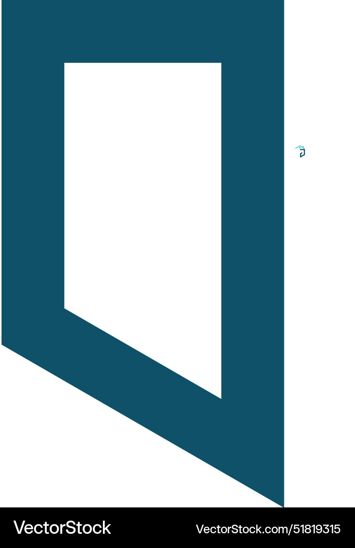 Di house logo design template letter Royalty Free Vector